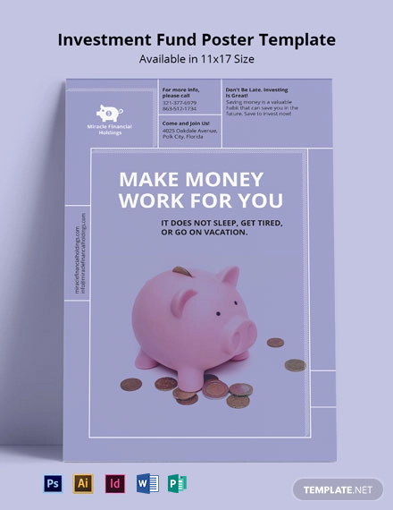 Fund Raising Event Poster Template - Illustrator, Apple Pages, PSD ...