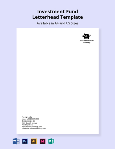 Investment Bank Letterhead Template - Word | Google Docs