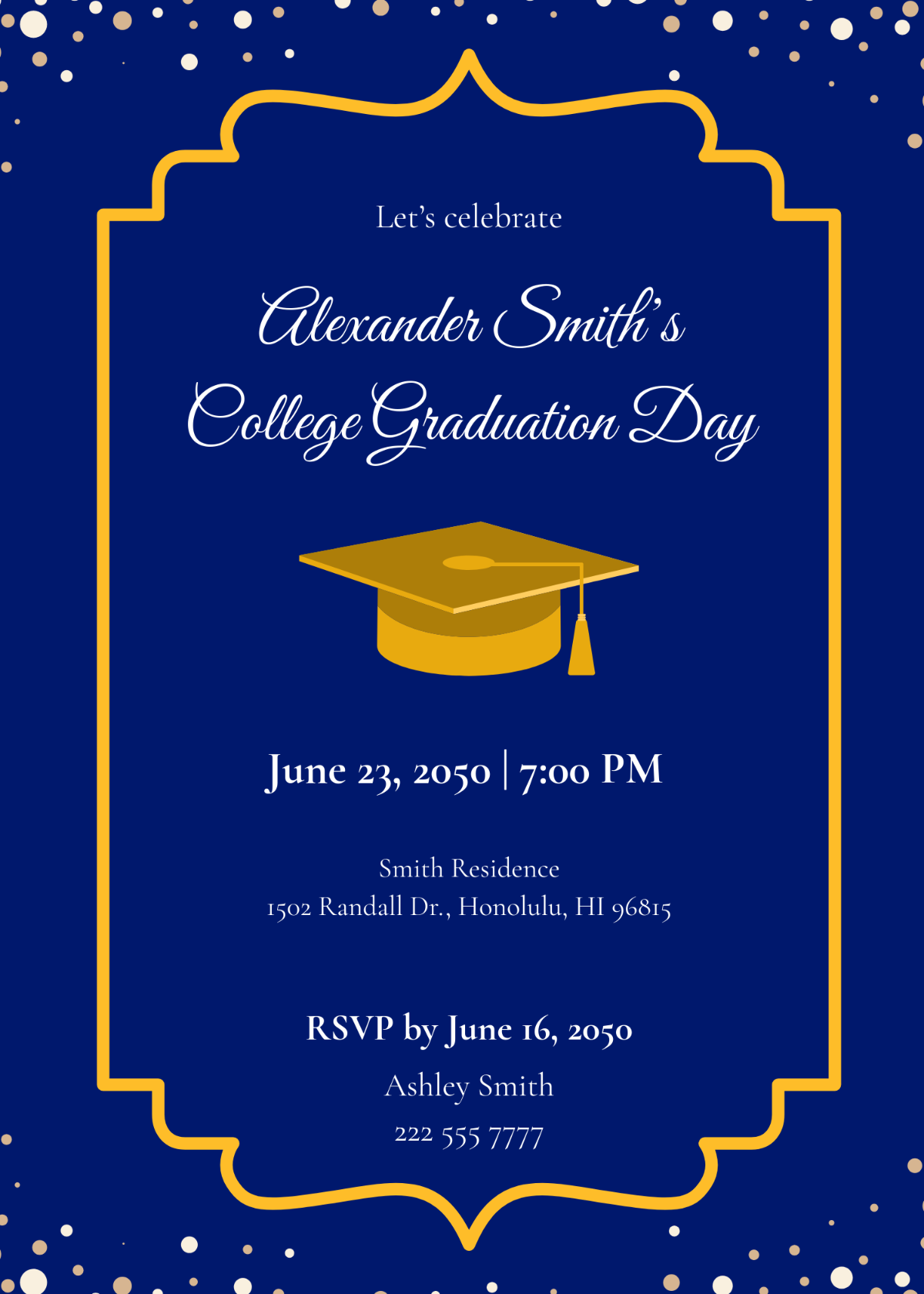 Graduation Ceremony Invitation Letter Format For Pport Infoupdate