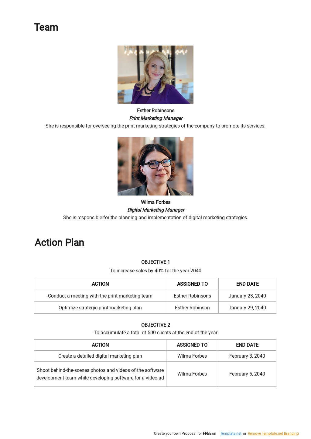 Simple Software Marketing Plan Template in Google Docs, Word, Apple ...