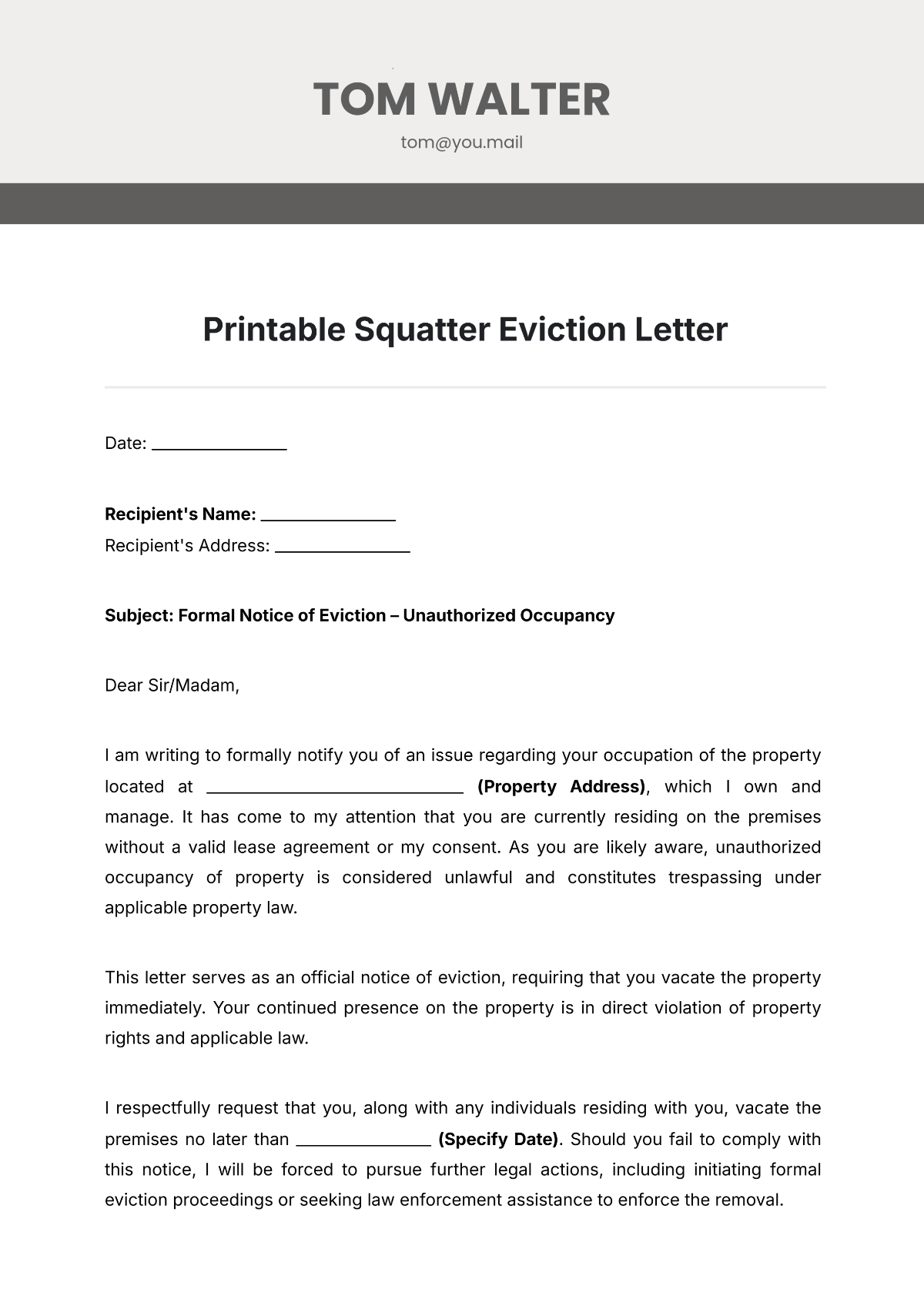 What Does An Eviction Letter Look Like In Singapore Infoupdate