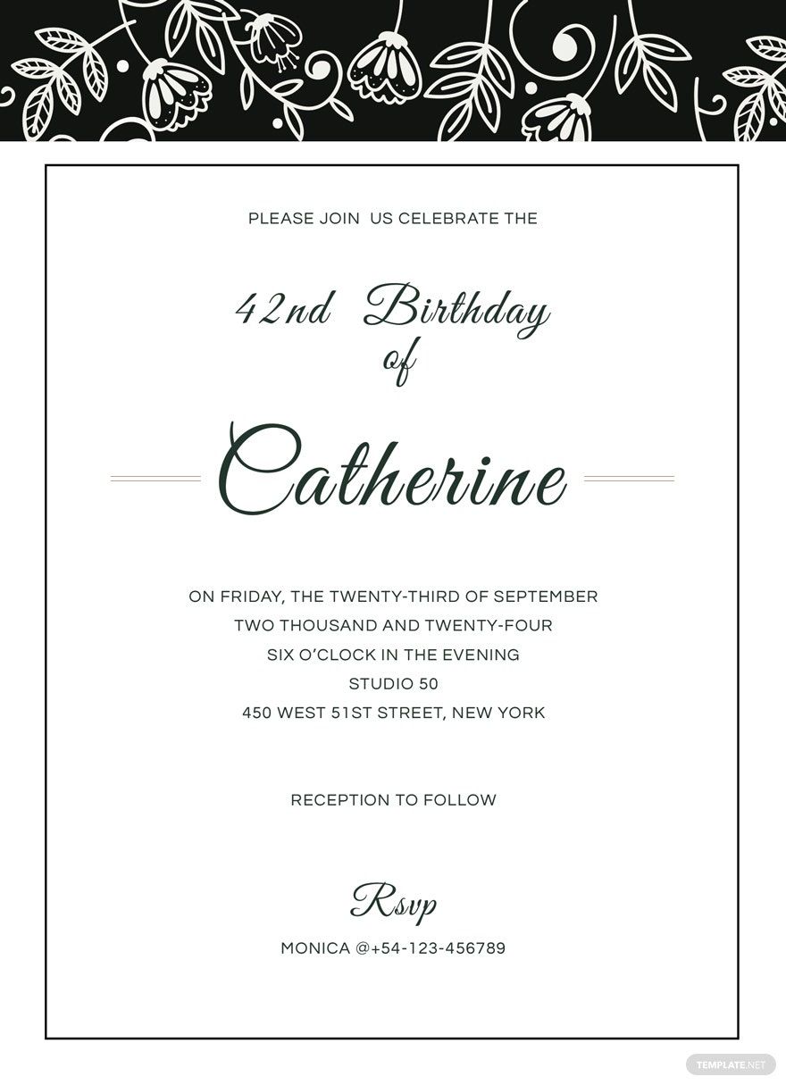 Free Editable Birthday Templates In Illustrator To Download