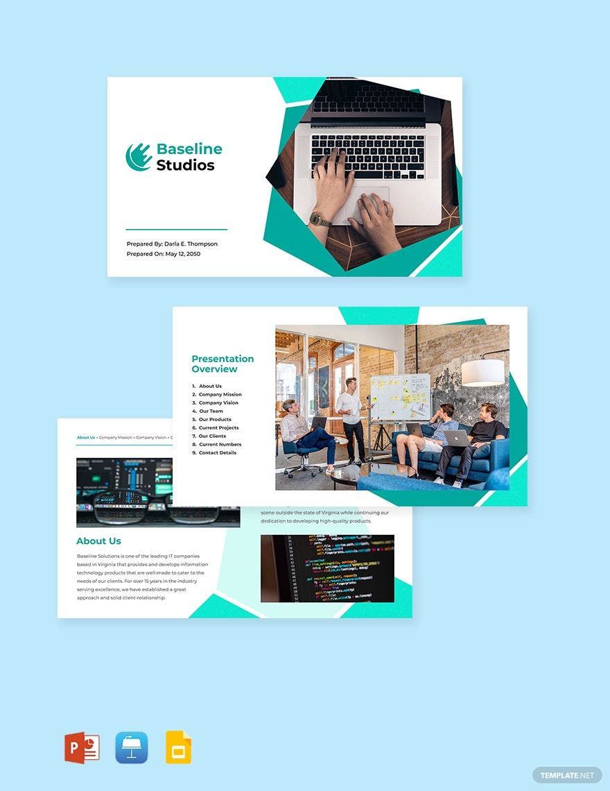 Technical Product Presentation Template Google Slides Apple Keynote 