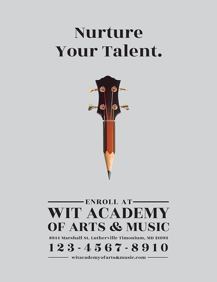 Free Creative Work From Home Poster Template