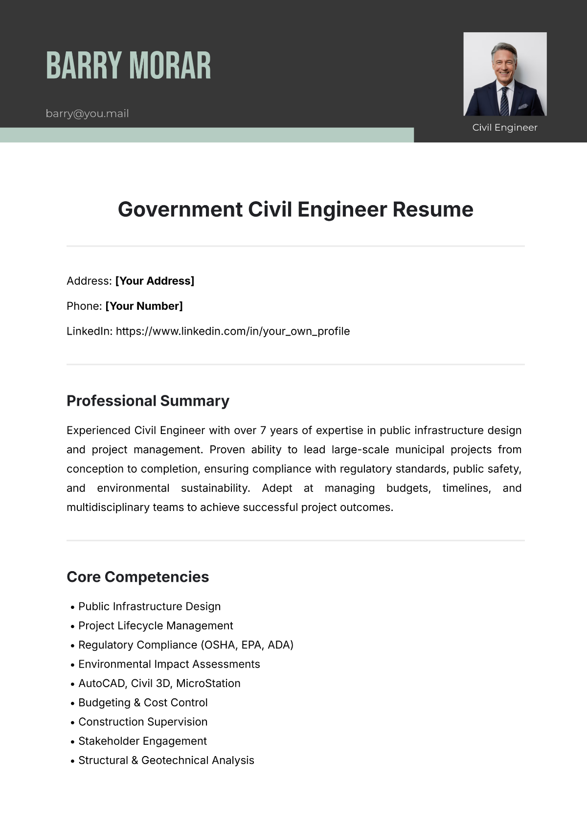 Free Engineer Resume Templates To Edit Online And Download