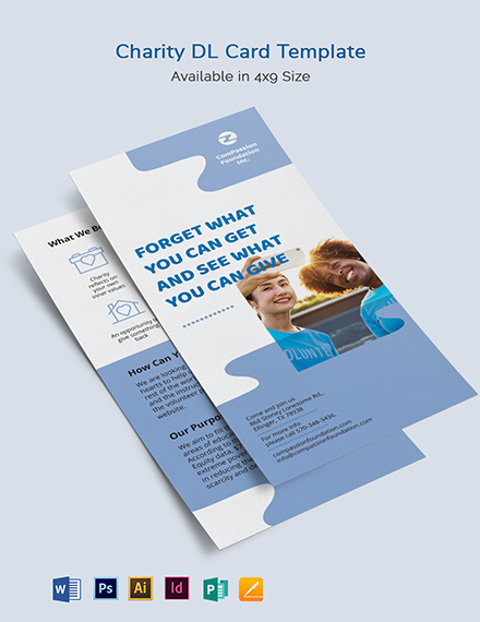 Charity Foundation ID Card Template - Illustrator, InDesign, Word, PSD ...