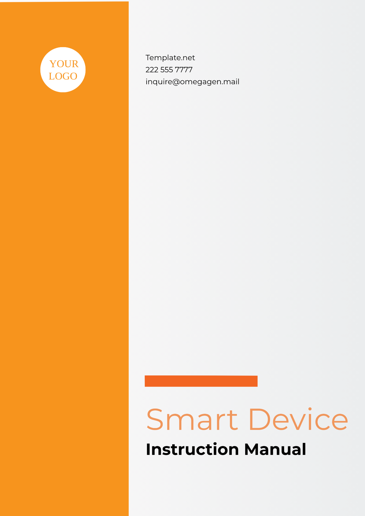 Free Instruction Manual Templates To Edit Online And Print