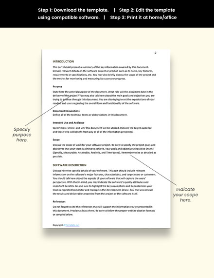 Software Requirements Template - Google Docs, Word, Apple Pages ...
