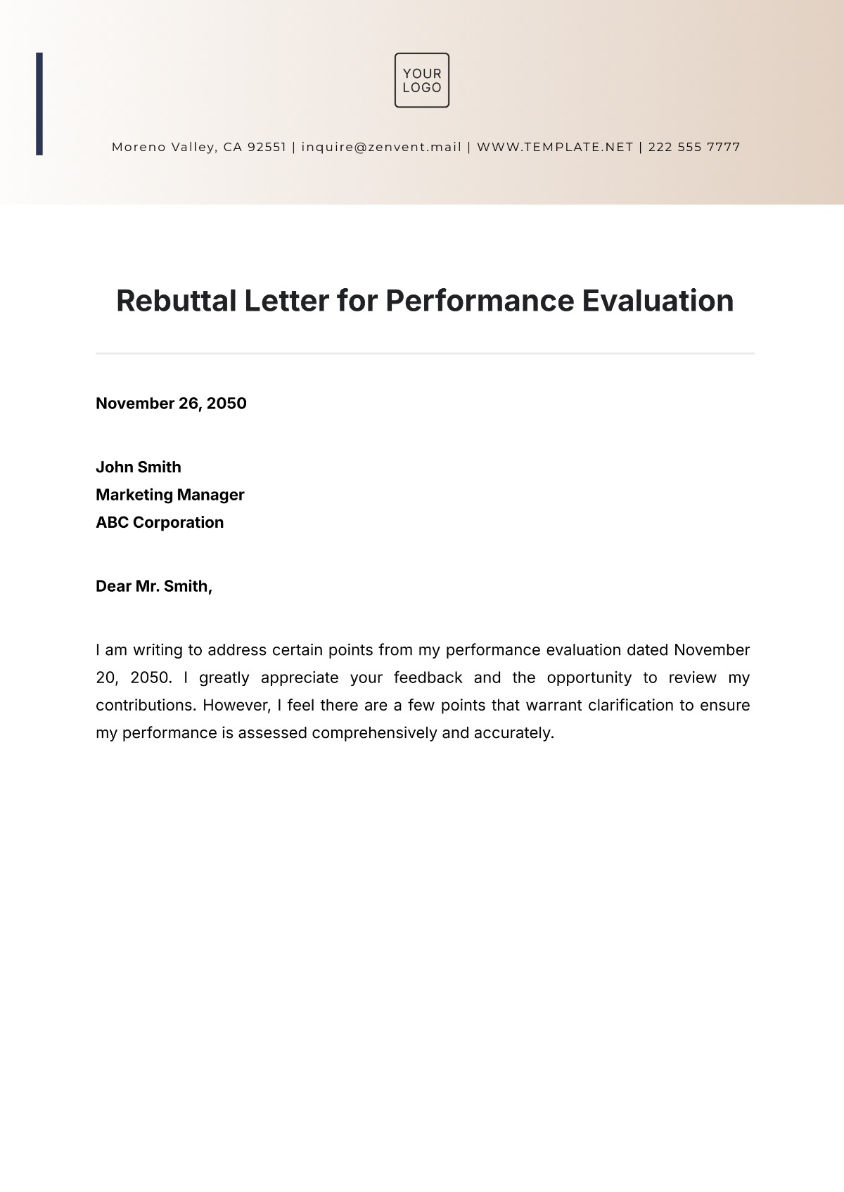 Free Rebuttal Letter Templates Editable And Printable Free Rebuttal Letter Templates Editable And Printable