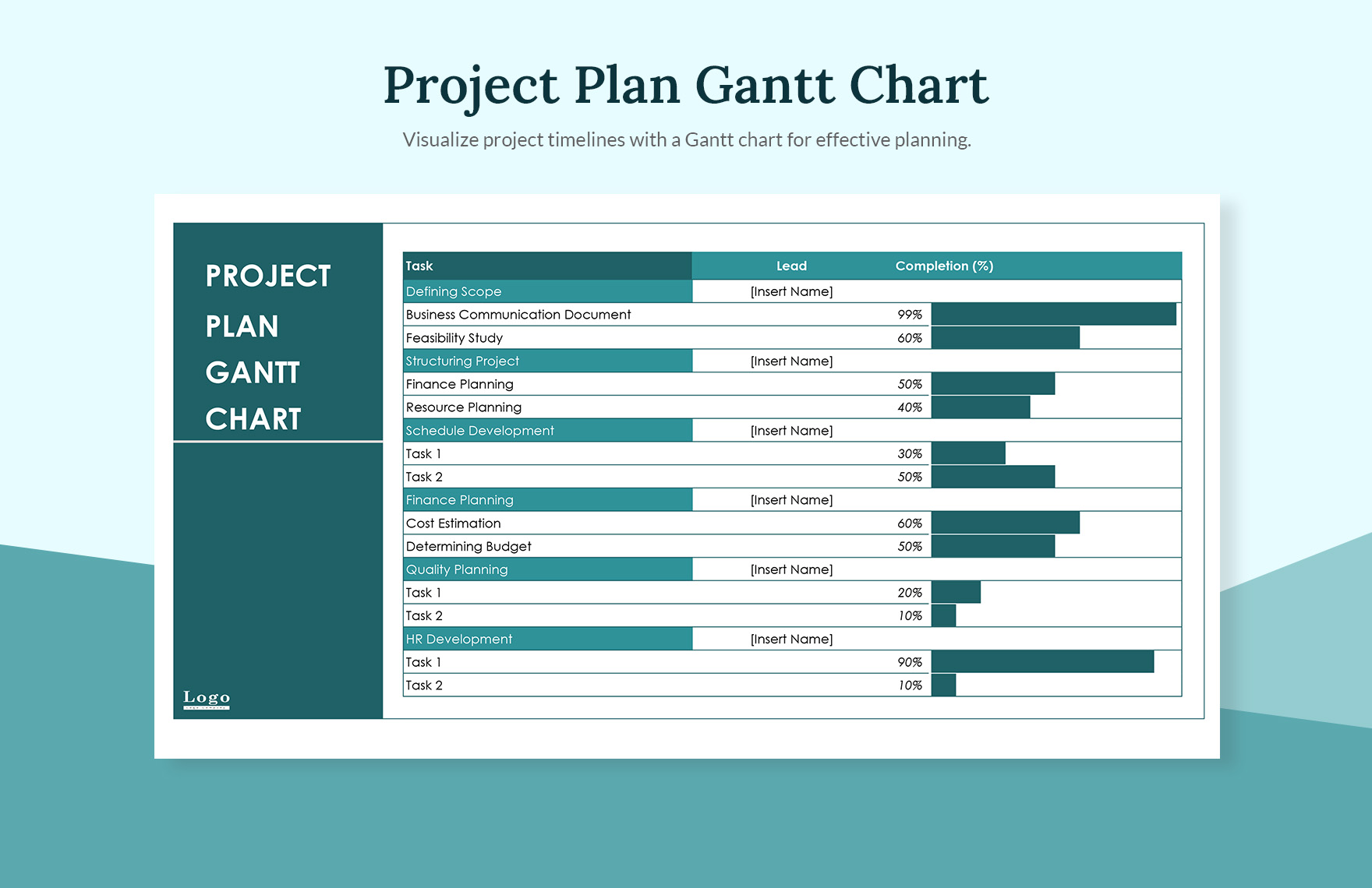 Work Plan Gantt Chart Template