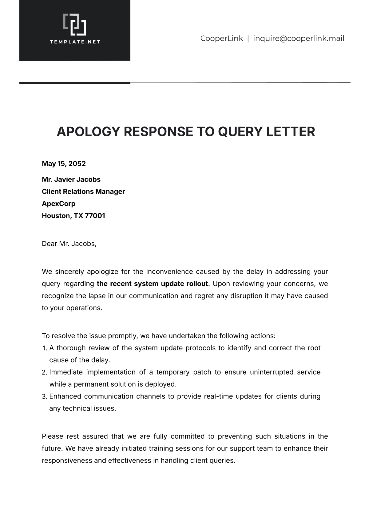 Free Apology Letter Templates Editable And Printable