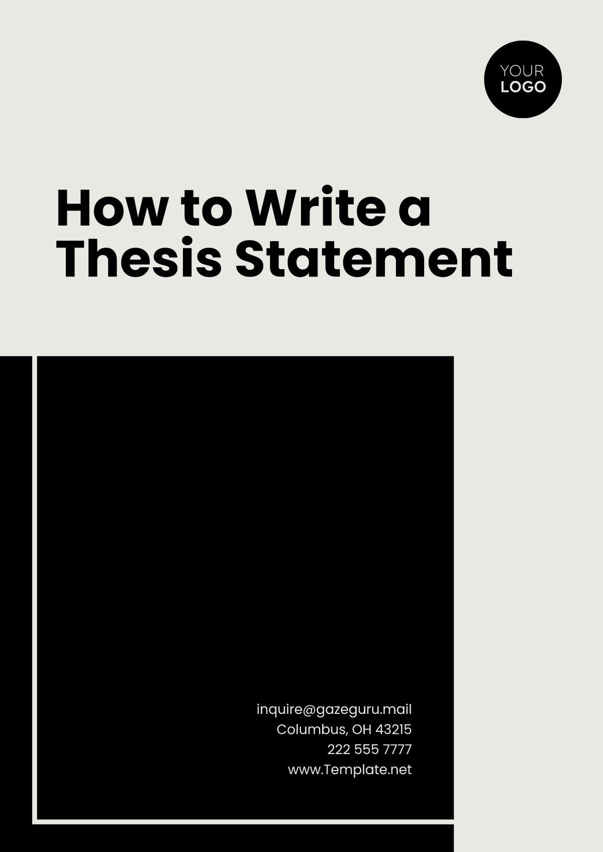 Free Thesis Templates To Edit Online