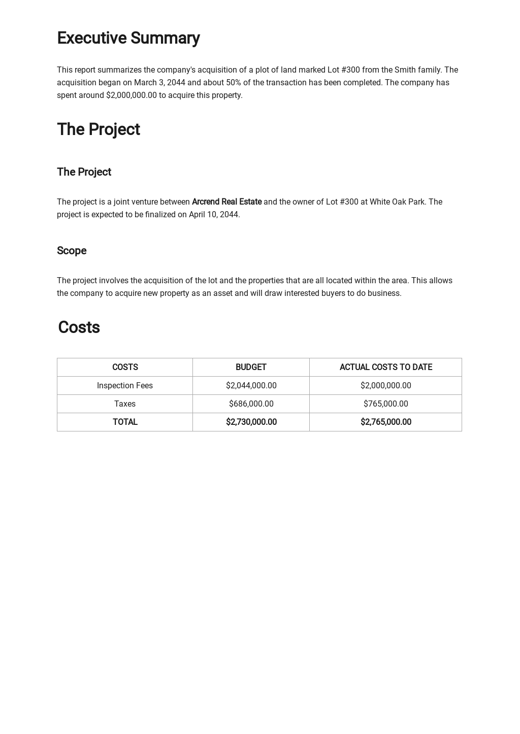 Real Estate Expense Report Template [Free PDF] - Word | Google Docs