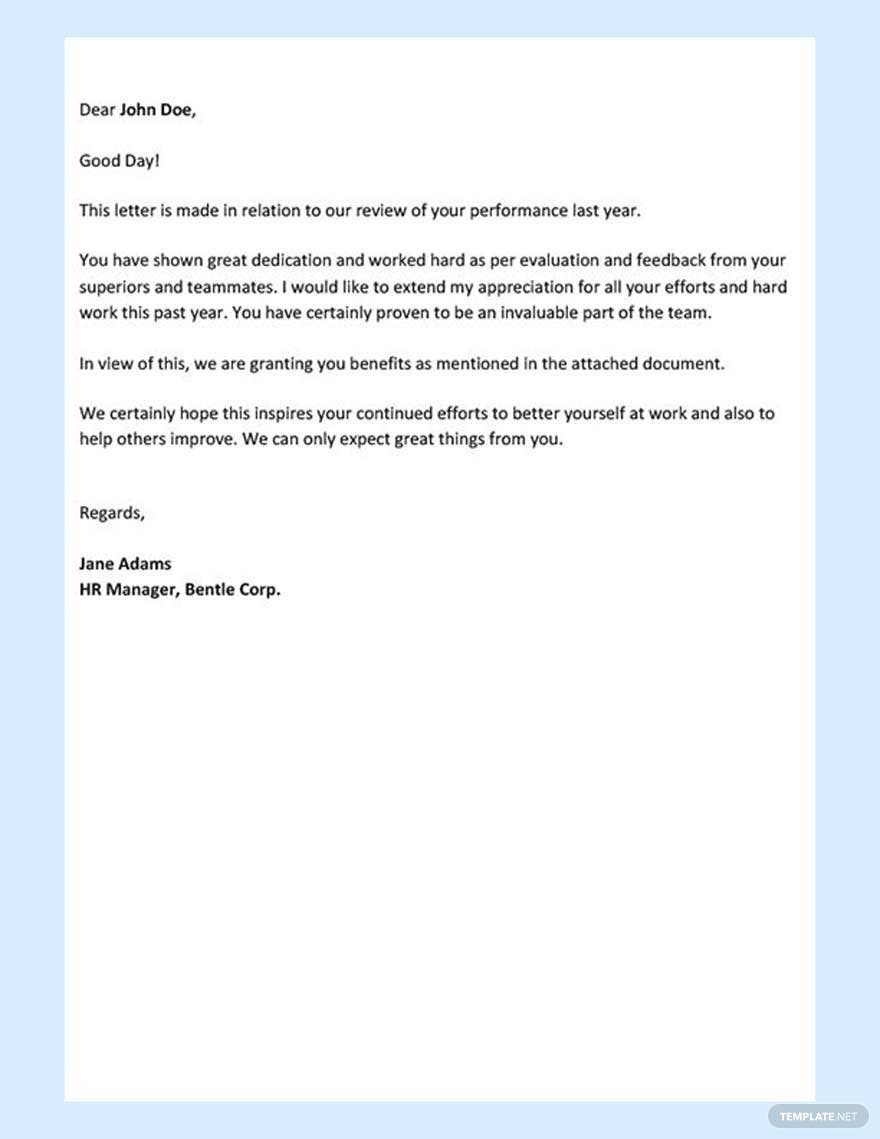 How To Write An Appraisal Letter