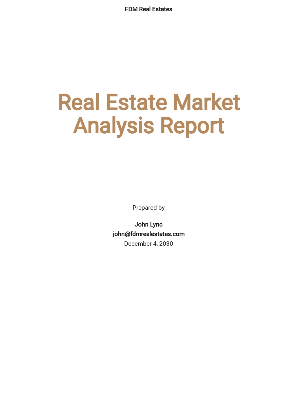 FREE Analysis Report Templates In Microsoft Word DOC Template
