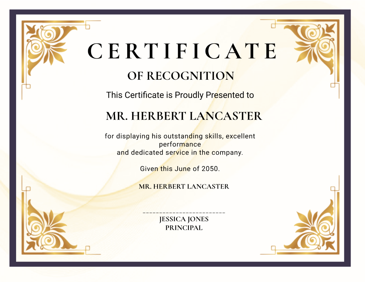 Free Recognition Templates To Edit Online