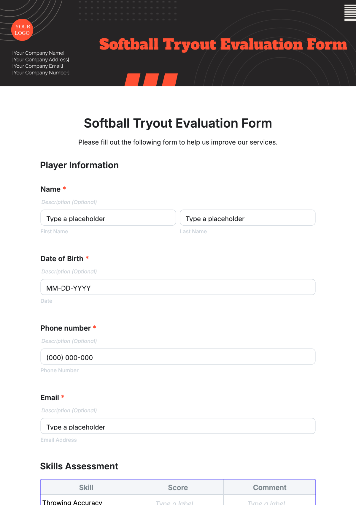 Free Chef Evaluation Form Template To Edit Online Free Chef Evaluation Form Template To Edit Online