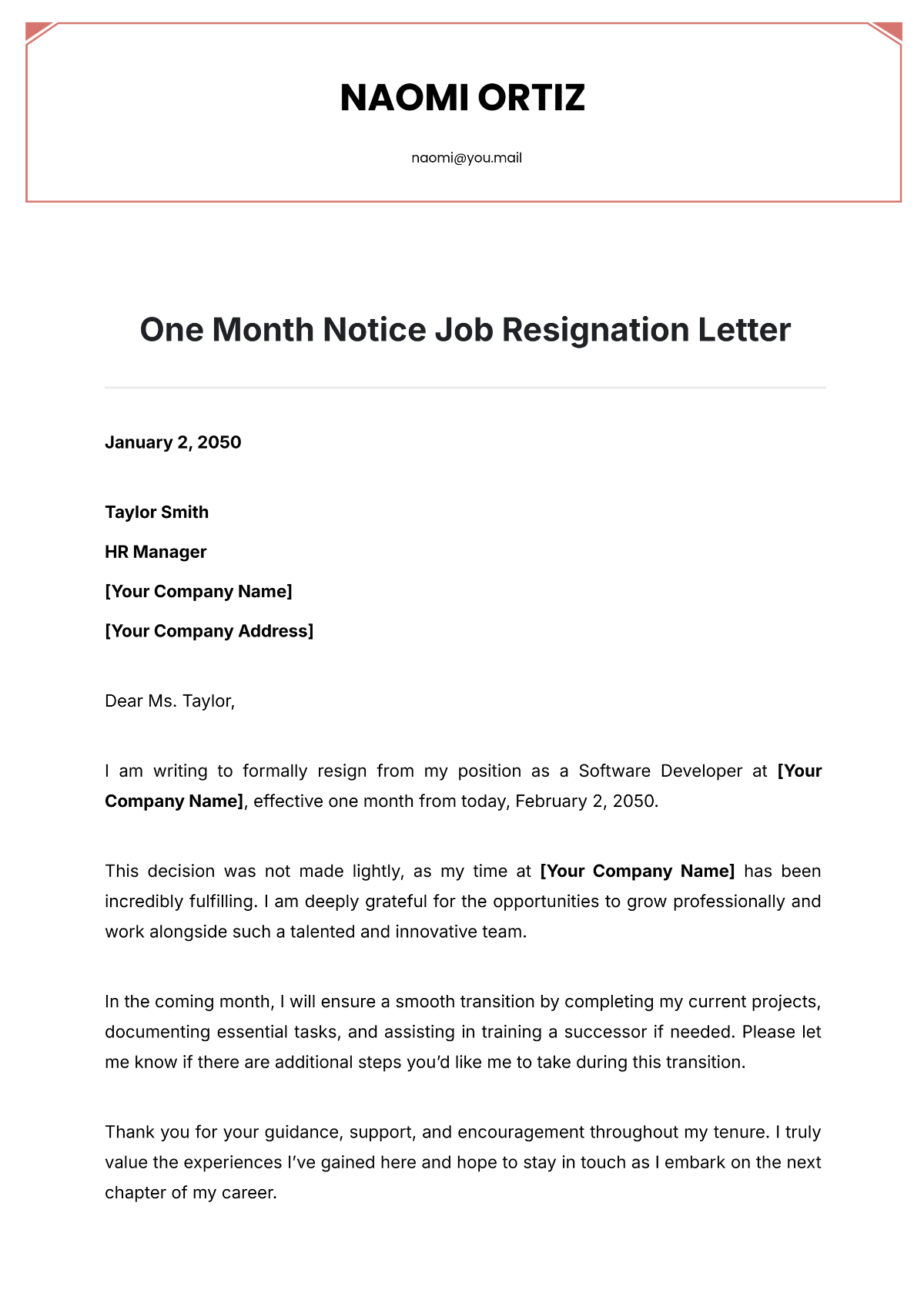 Page 2 Free Resignation Letter Templates Editable And Printable Page 2 Free Resignation Letter Templates Editable And Printable