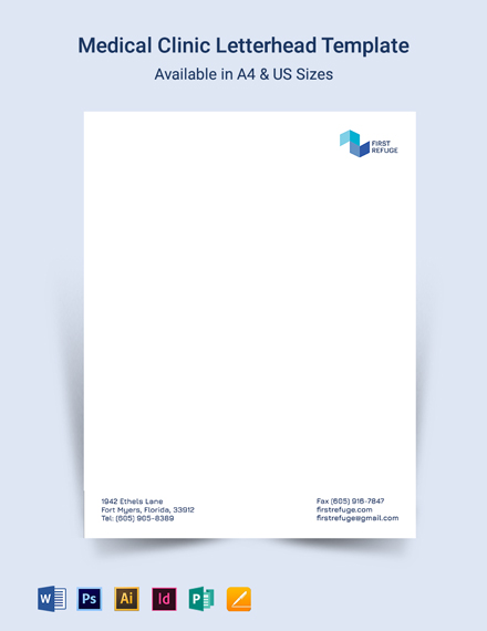 Doctor Letterhead Format Template [Free PDF] - Word | PSD | Apple Pages | Illustrator | Publisher