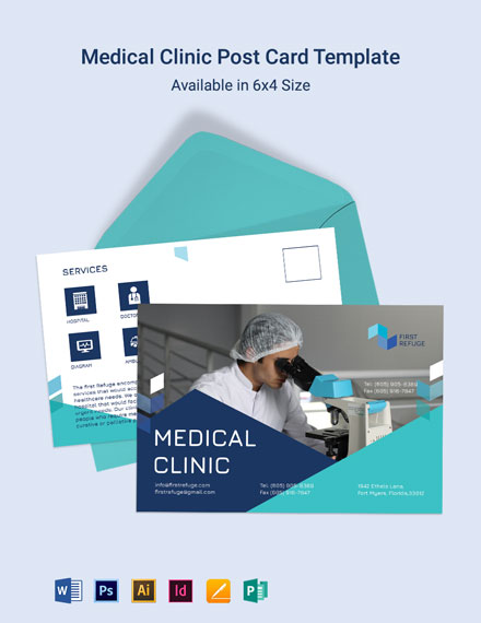 Free Pet Clinic Postcard Template - Illustrator, Word, Apple Pages, PSD ...