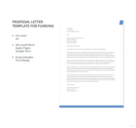 Proposal Letter for Business Template: Download 700+ Letters in Word ...