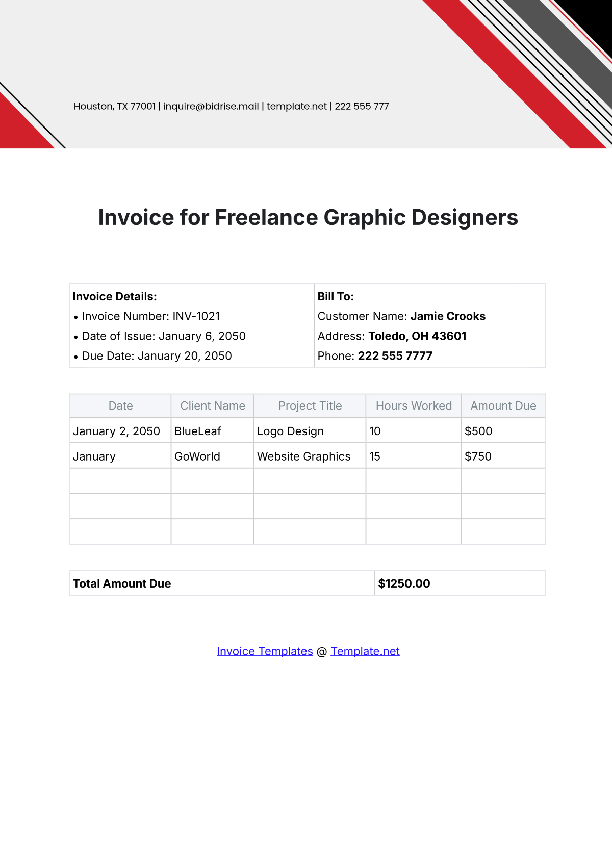 Free Invoice For Freelance Graphic Designers Template To Edit Online Free Invoice For Freelance Graphic Designers Template To Edit Online