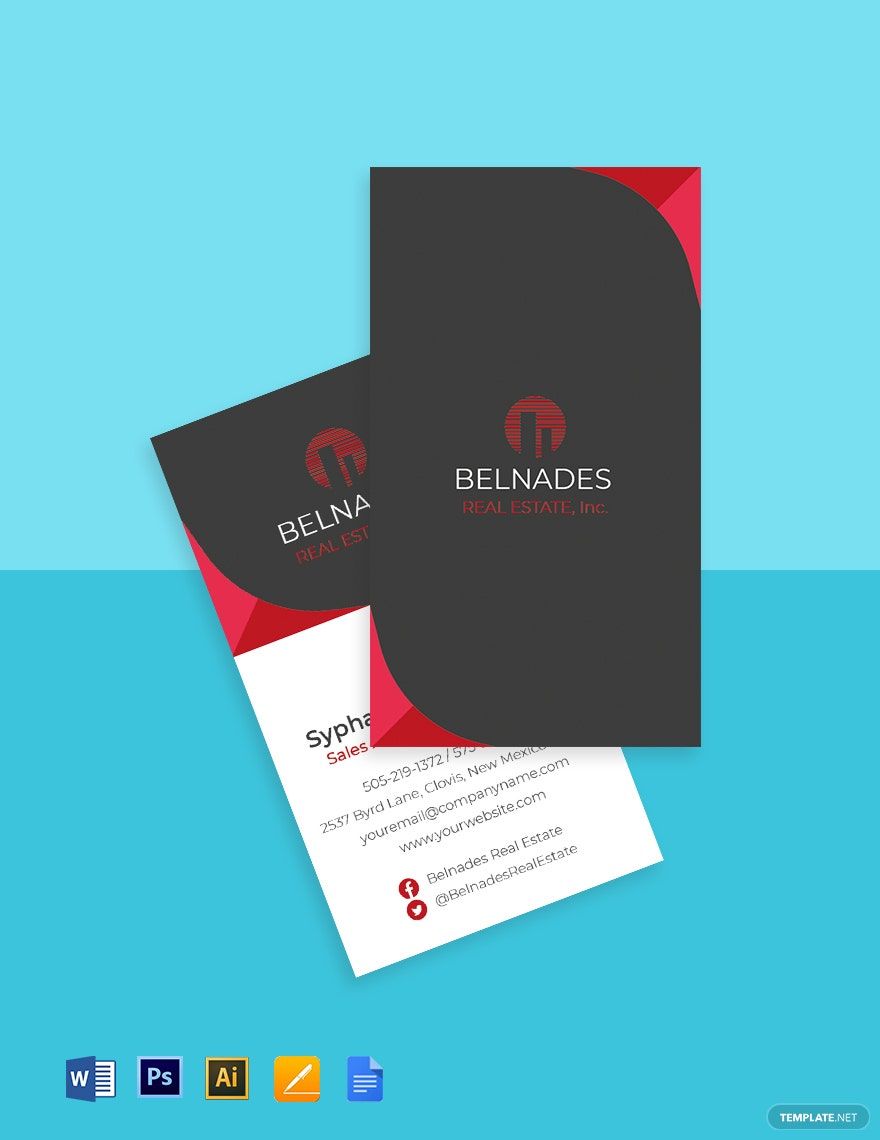 Free Sample Agency Business Card Template - Word, PSD | Template.net