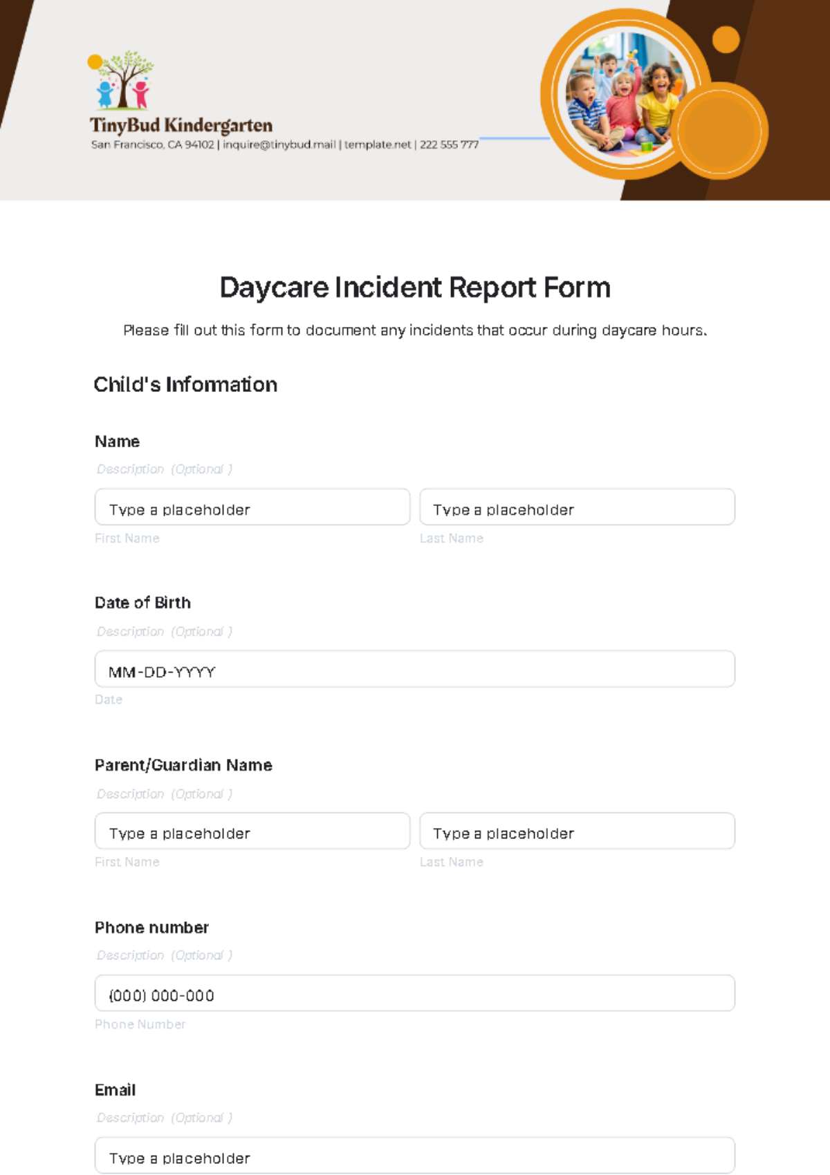 Free School Incident Report Form Template To Edit Online