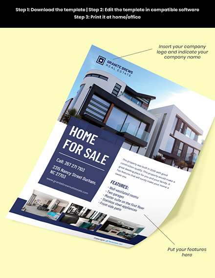 Real Estate Poster Template - Illustrator, PSD | Template.net