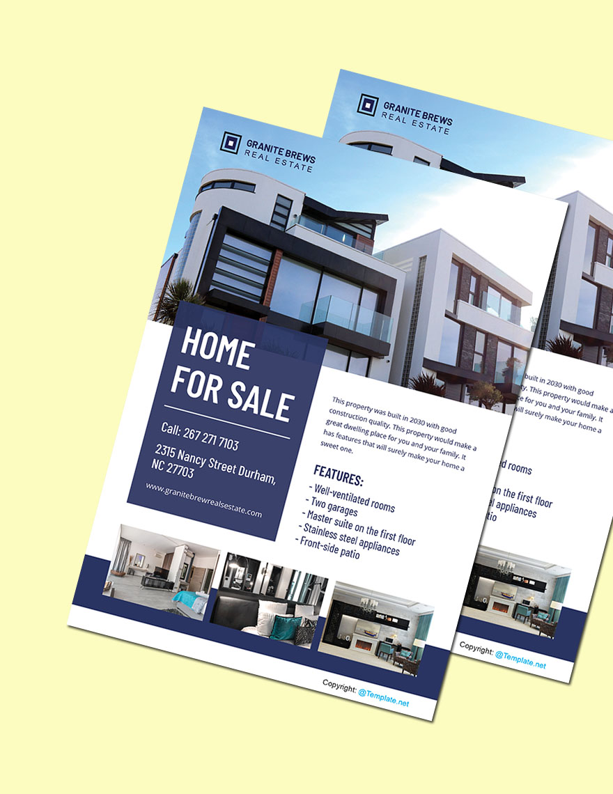 Real Estate Poster Template - Download in Illustrator, PSD | Template.net