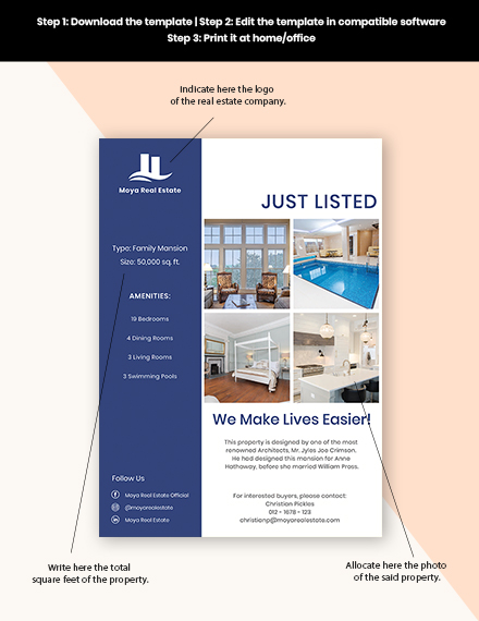 Listing Flyers Examples