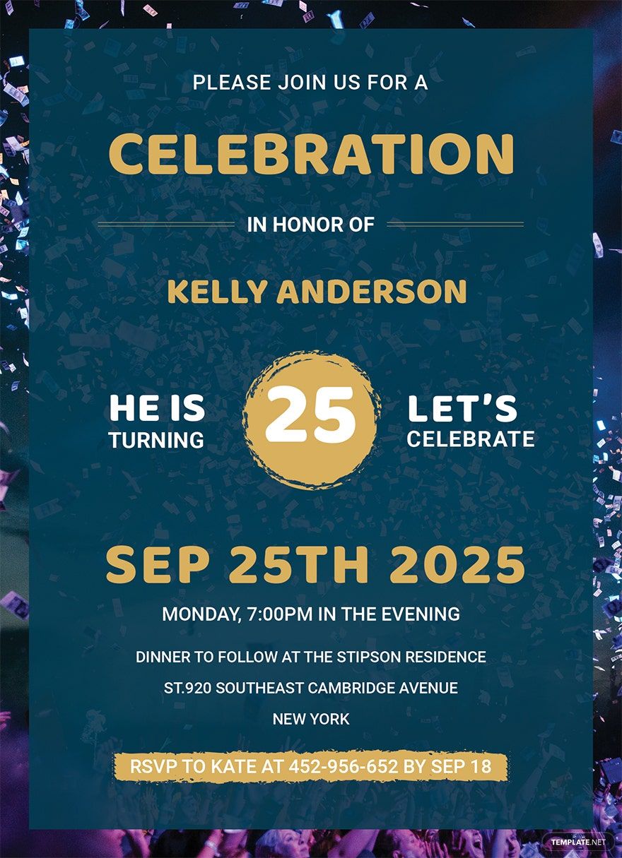 Modern HR Invitation Template - Illustrator, InDesign, Word, Apple ...