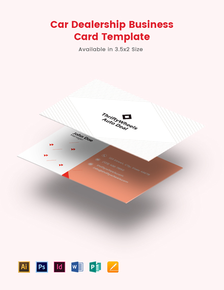 Car Service Card Template - Illustrator, Word, PSD | Template.net