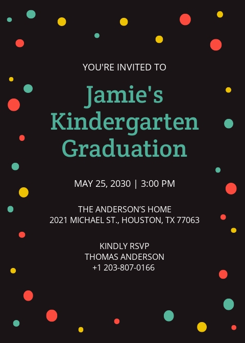 Preschool Graduation Announcements Templates Goimages Base