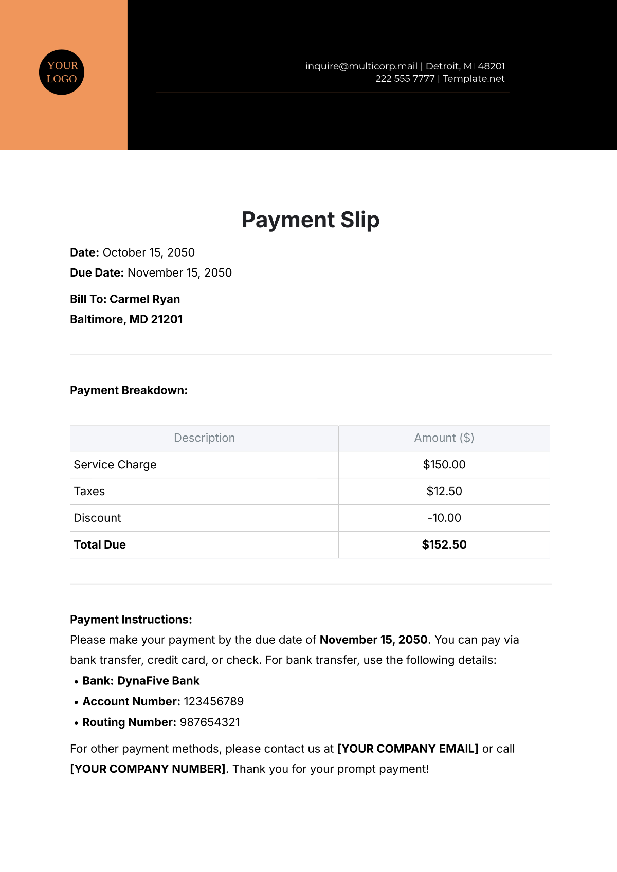 Free Bill Templates To Edit Online Free Bill Templates To Edit Online