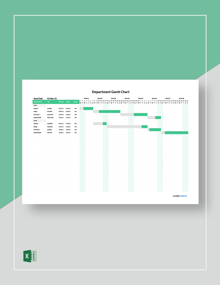 FREE Simple Recruitment Gantt Chart - Excel | Template.net