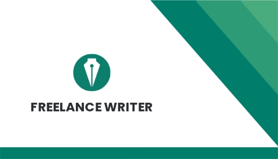 Free Freelance Writer Business Card Template