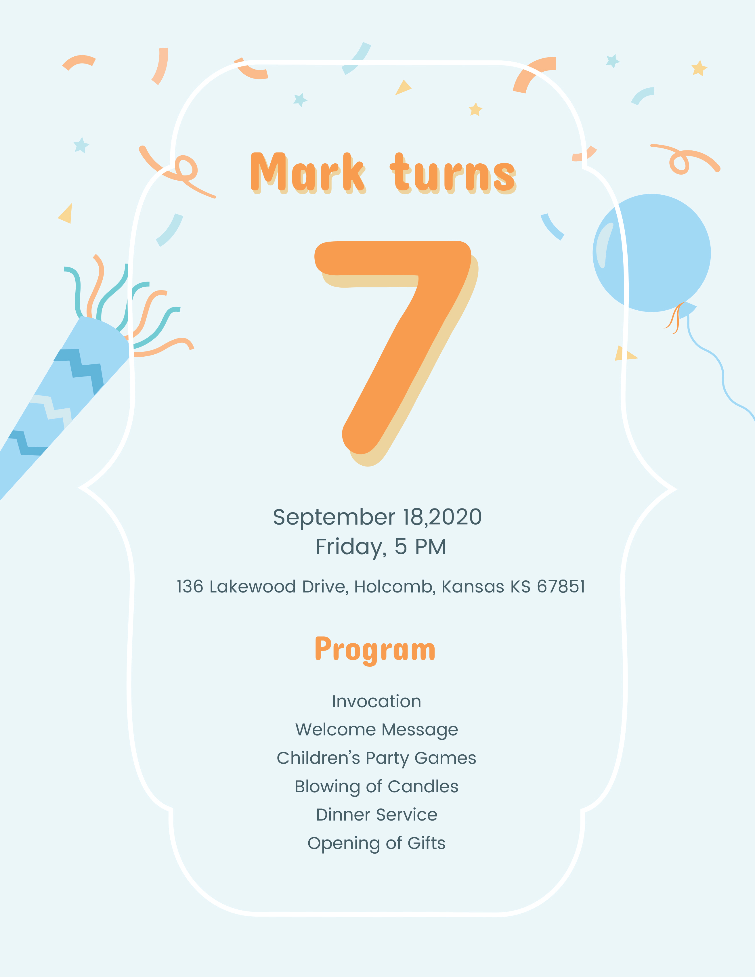 Birthday Party Program Templates Retirement Party Program Template 