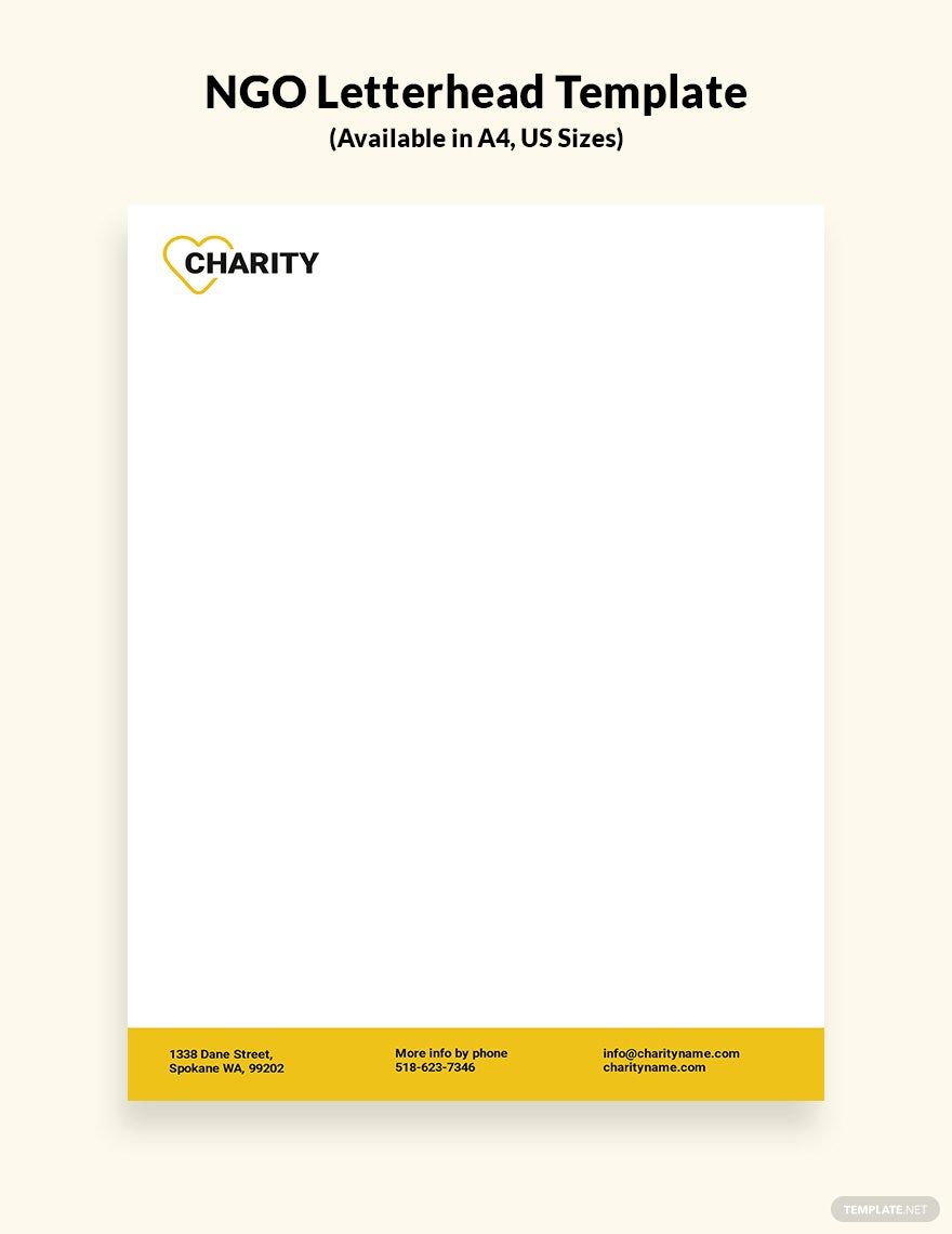 Free Non Profit Letterhead Templates Printable Templates