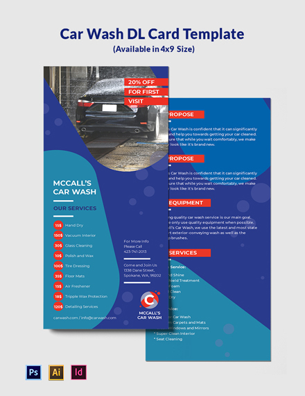 Car Dealership DL Card Template - Download in Word, Illustrator, PSD ...