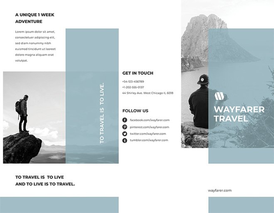 Simple Travel Brochure Template - Download in Word, Google Docs ...