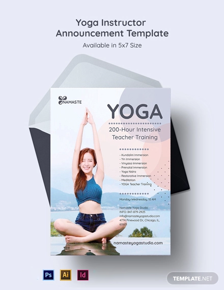 Yoga Class Announcement