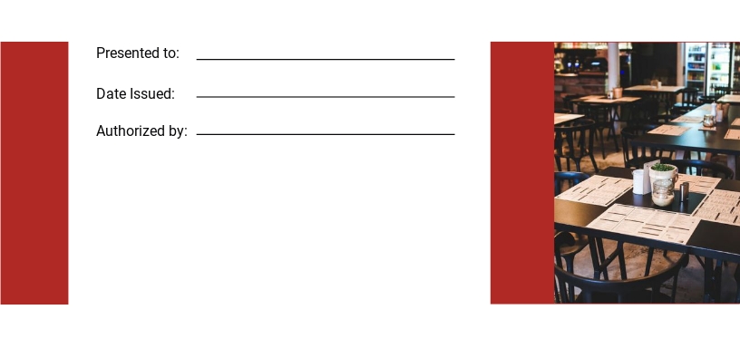 Restaurant Voucher Template [Free JPG] - Illustrator, Word, Apple Pages ...
