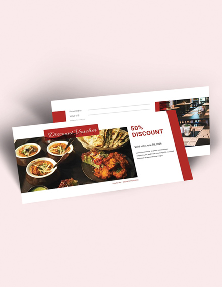 Free Dinner voucher Template