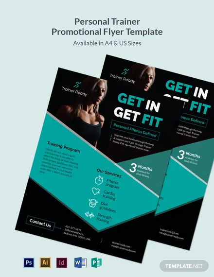 Gym Promotional Flyer Template - Download in Word, Illustrator, PSD ...