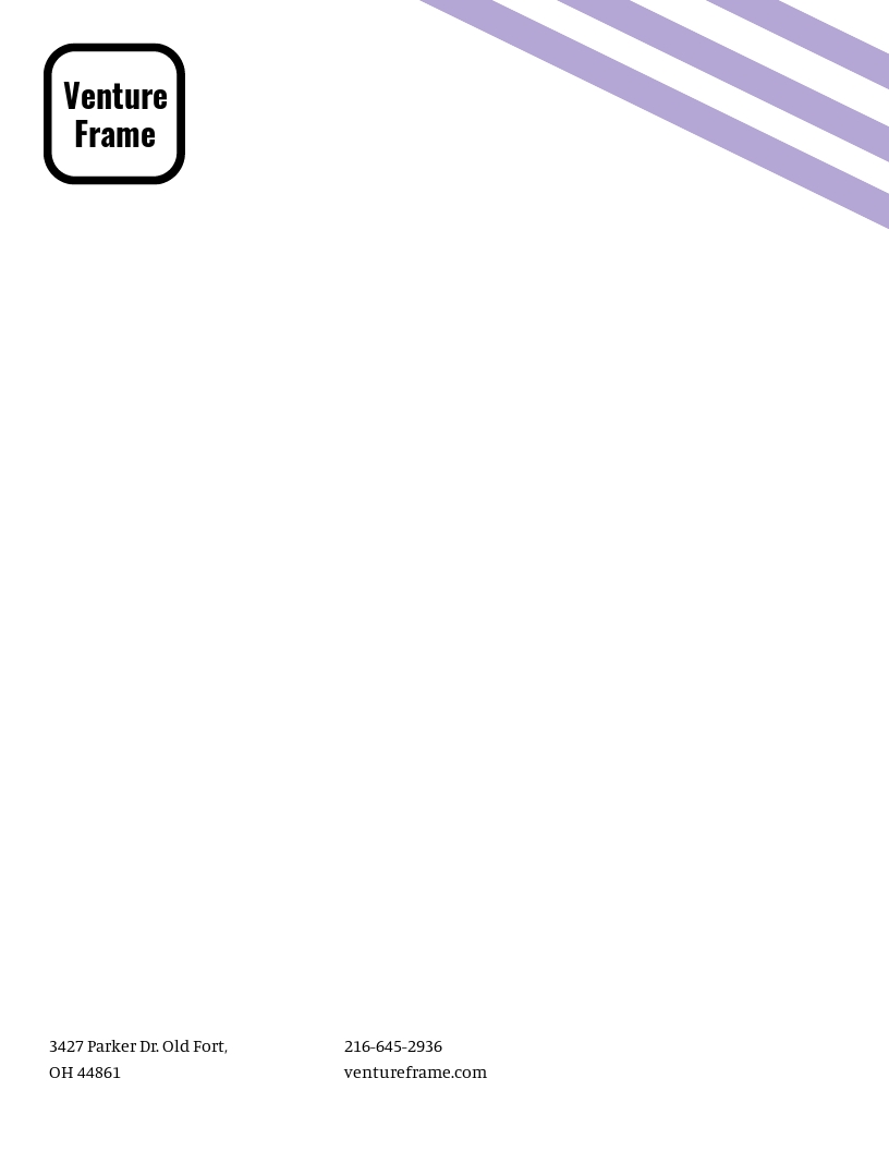 Startup Letterhead Template