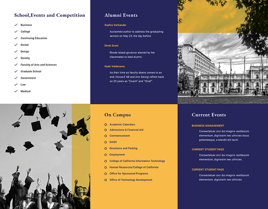 College Event Brochure Template Download In Word Google Docs 