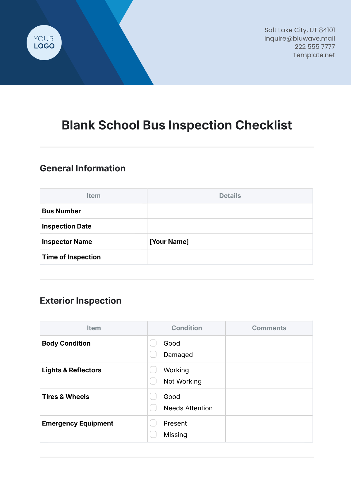 Free Inspection Templates To Edit Online Free Inspection Templates To Edit Online