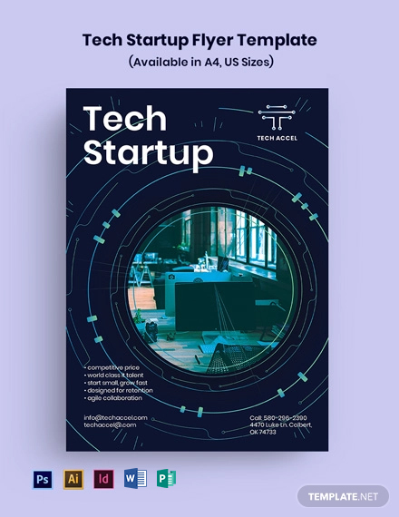 Startup Flyer Template - Download in Word, Illustrator, PSD, Publisher ...