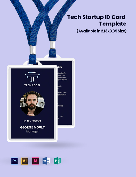 Startup Business ID Card Template - Download in Illustrator, PSD ...